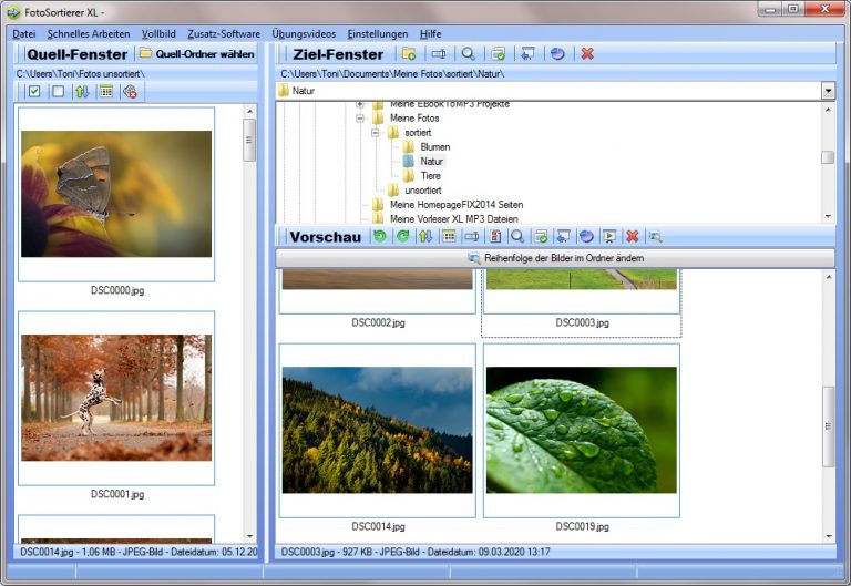 Fotos sortieren und doppelte Bilder finden unter Windows